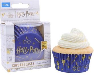 PME Harry Potter Cupcake-förmchen Folienbeschichtet, 30er-set, Zauberwelt, Silber