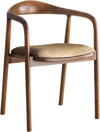 Asir Group LLC Asir Group Llc - Chaise en bois et velours Bear