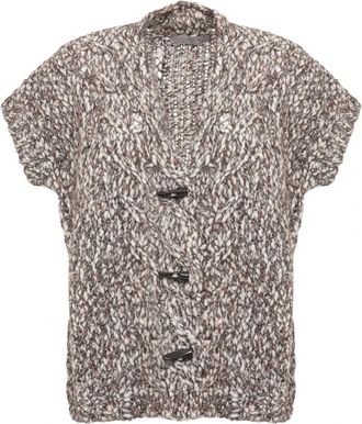 D.exterior Wollmisch-Strickweste - - Knitwear - Damen - Beige - XS