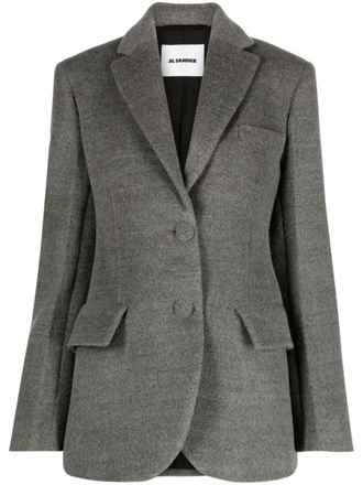 Jil Sander Einreihiger Blazer - Grau