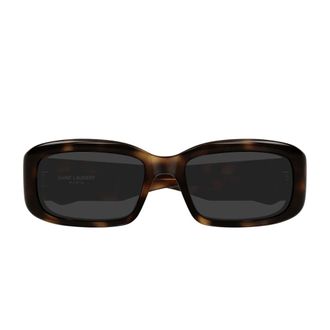 Saint Laurent Schmale rechteckige Sonnenbrille - - Accessories - unisex - Braun - 55 MM