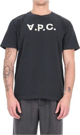 A.P.C. A.p.c., Homme, Tops, Gris, Taille: XL T-shirt Standard Grand VPC