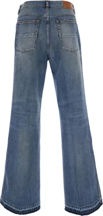 Amiri Mens Flare Jeans Ma Light Blue Cotton