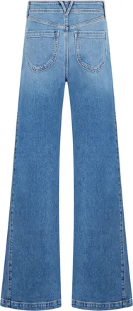 Veronica Beard Flared High-Rise Jeans - Blue