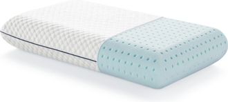 Lucid Kissen aus Memory-Schaum, 74 x 48 cm, k&uuml;hlendes Gel, atmungsaktiv, bel&uuml;ftetes Design, festes Bettkissen, Blau