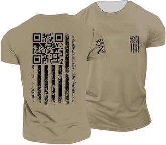Generic T-shirts pour homme pour la vie quotidienne d&eacute;contract&eacute;e. Design &eacute;l&eacute;gant avec code QR. Parfait pour danser et se d&eacute;tendre. Id&eacute;al pour toutes les saiso