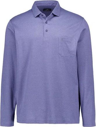 Ragman Herren Polo-Shirt blau Baumwoll-Jersey