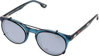 New Balance Homme, Accessoires, Bleu, Taille: ONE Size Monture de Lunettes Bleue Miroir Polarisé