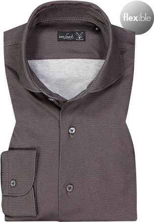 van Laack Herren Hemd braun Jersey