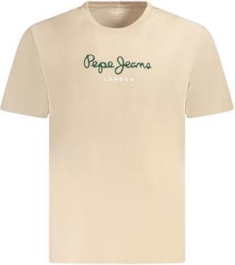 Pepe Jeans London Eggo N T-Shirt pour Homme, Marron (Beige Clair), XL