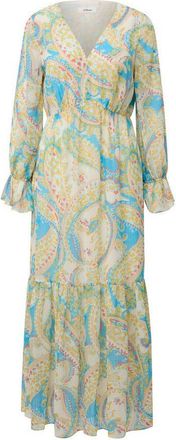 s.Oliver Maxikleid Kleid Chiffonkleid mit V-Ausschnitt