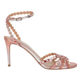 Aquazzura Femme, Chaussures, Rose, Taille: 40 EU Tequila Sandal 85