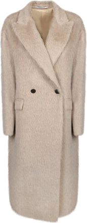 Tagliatore Femme, Manteaux, Beige, Taille: 40 FR Long Alpaca Coat