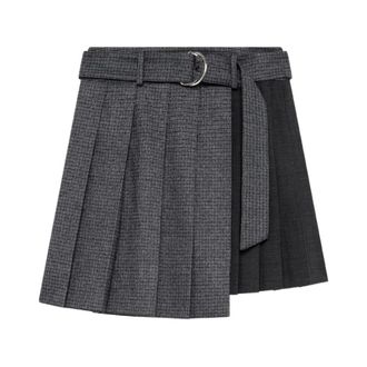 Msgm Msgm - Jupes courtes - Femme - Jupes - Gris - Taille: 40 FR