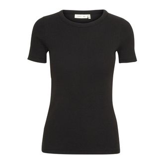 Inwear Schwarzes Basic Tee Top Kurzarm - - Tops - Damen - Schwarzk - L