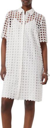 Comma Kurzes Kleid aus Spitze mit blickdichtem Futter