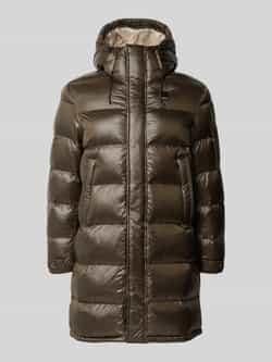Blauer Regular Fit Steppmantel mit Kapuze Modell ALDRICH