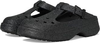 Crocs Sabots classiques unisexes pour adultes, Mary Janes pour femme, noir paillet&eacute;, 9 Women/7 Men