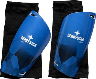 DERBYSTAR Herren Flash Schienbeinschoner, Blau-Schwarz, M