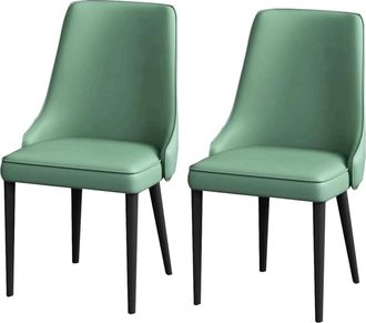 Generic Ergonomischer B&uuml;rostuhl, modischer Leder-Esszimmerstuhl, K&uuml;chenstuhl-Set (2er-Set) mit hochdichtem Schaumstoffpolster, Beistellstuhl