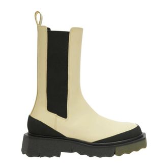 Off-white Chelsea Boots mit Schwamm-Effekt-Sohle - - Shoes - Damen - Beige - 37 EU