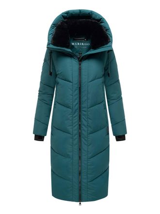 Marikoo Damen Winterjacke Nadaree - lang, warm & mit Kapuze
