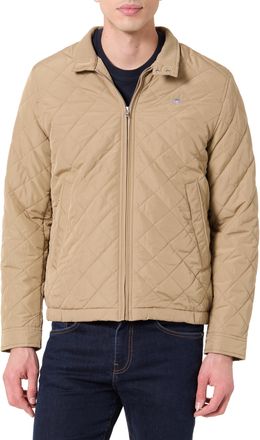 GANT Herren Quilted Windcheater Jacke, Light Taupe, XL