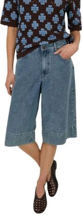 Yerse Yerse, Femme, Shorts, Bleu, Taille: 38 FR Bermuda Shorts