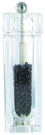 Marlux pfeffermühlen, Acryl, durchscheinend, 3.6 x 3.6 x 9.5 cm