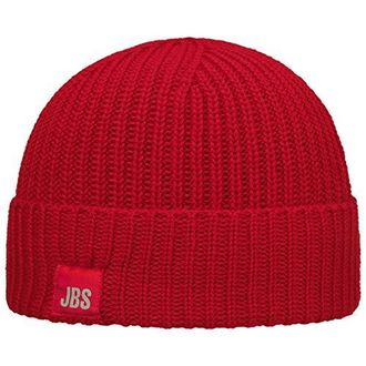 Stetson Bonnet en Tricot Morton Femme/Homme - Made in Italy pour lhiver à Revers Laine avec Revers, Automne-Hiver Hiver - Taille Unique Rouge