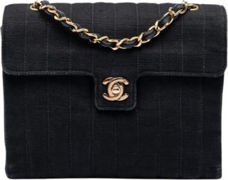 Chanel Sac bandouli&egrave;re matelass&eacute; en nylon pr&eacute;-poss&eacute;d&eacute; - Femme - Pre-owned - Noir - Taille: ONE Size