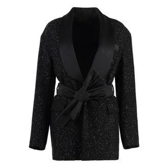 Max Mara Femme, Vestes, Noir, Taille: 36 FR Pau Sequin Blazer