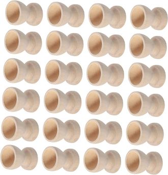 Cabilock 24st Eierablage Aus Holz Teuflisches Eierfach Eierbecher Basteln Eierbecherhalter Stapelbare Ablageschalen Neuheit Eierbecher Herstellung Kapazit&auml;t Ba