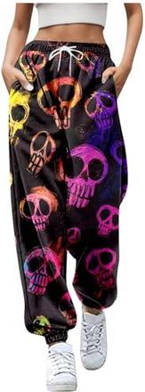 Generic Leggings de sport surdimensionn&eacute;s pour femmes, pantalon tendance pour Halloween, v&ecirc;tements de sport surdimensionn&eacute;s, 2026, rose, M