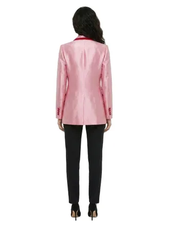 Dolce & Gabbana Womens Pink Cotton Blazer Clothing