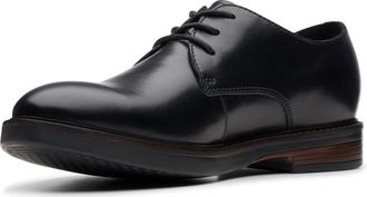 Clarks Herren ermüdungsbeständig, Paul Son Plain Businessschuhe, Lederschuhe, leicht, atmungsaktiv, Anti-Ermüdung, Schwarz, 41 EU