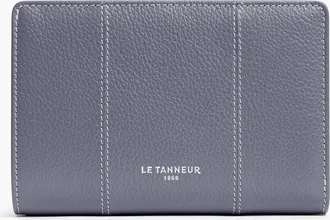 Le Tanneur Portefeuille moyen mod&egrave;le Marguerite en cuir grain&eacute;
