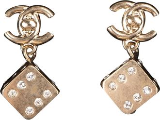 Chanel Ring - Chanel Crystal Dice Earrings - Gr. ONE SIZE - in Mehrfarbig - f&uuml;r Damen