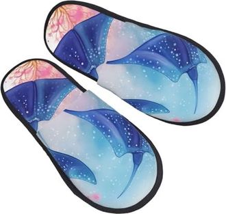 Generic Chaussons Animaux Marins Raies Pastenagues Antidérapantes Chaussons Maison Légers Pantoufles Pour Unisex Hôtels De Camping M