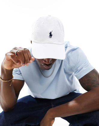 Polo Ralph Lauren Casquette de baseball &agrave; logo embl&eacute;matique - Blanc