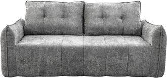 Habitat et Jardin Einzelsofa Silvano aus Strukturiertem Stoff - 3 Pl&auml;tze - Grau