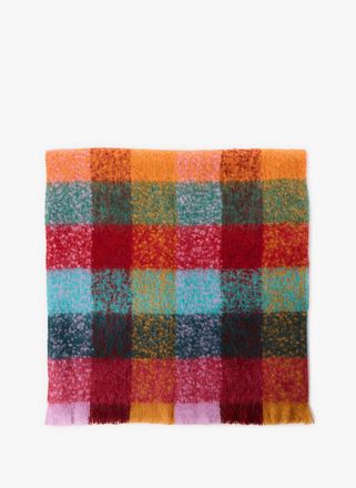 Au Printemps Paris Echarpe &agrave; carreaux Muesli