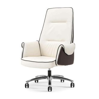 Generic Ergonomischer B&uuml;rostuhl, Schlichter B&uuml;rostuhl, Leder-Schreibtischstuhl, 160&deg; verstellbare R&uuml;ckenlehne mit hochdichtem Schaumstoffpolster