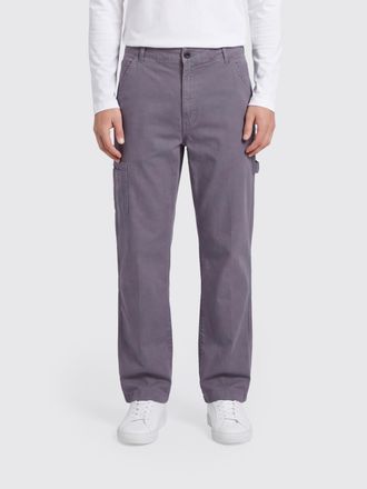 Dries Van Noten Pantalon Carpenter en coton stretch &agrave; jambe droite
