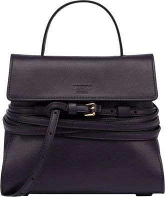 Moschino Femme, Sacs, Noir, Taille: ONE Size Tie Me Small Handbag