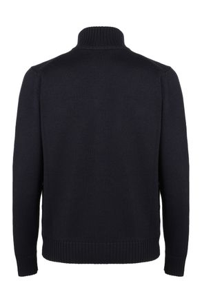 Slowear Mens Cardigan Virgin Wool Blue Cardigans Sweater