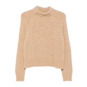 Jucca Femme, Pulls, Beige, Taille: 40 FR Pull &agrave; col roul&eacute; et manches raglan