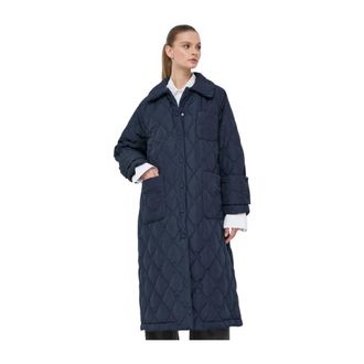Beatrice .B Gesteppter Parka mit Rautenmuster - - Coats - Damen - Blau - XS
