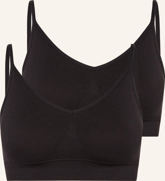 Jockey 2er-Pack Bustiers schwarz