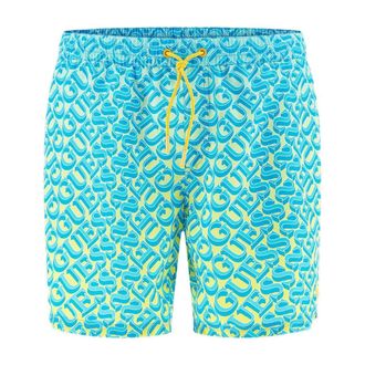 Guess Homme, Maillots de bain, Multicolore, Taille: XL Swimtrunk Medium Log In Giallo